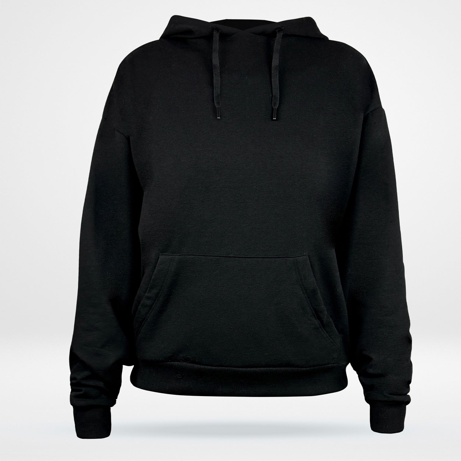 Women's Oversized Hoodie - Black Fleece – Encore Custom