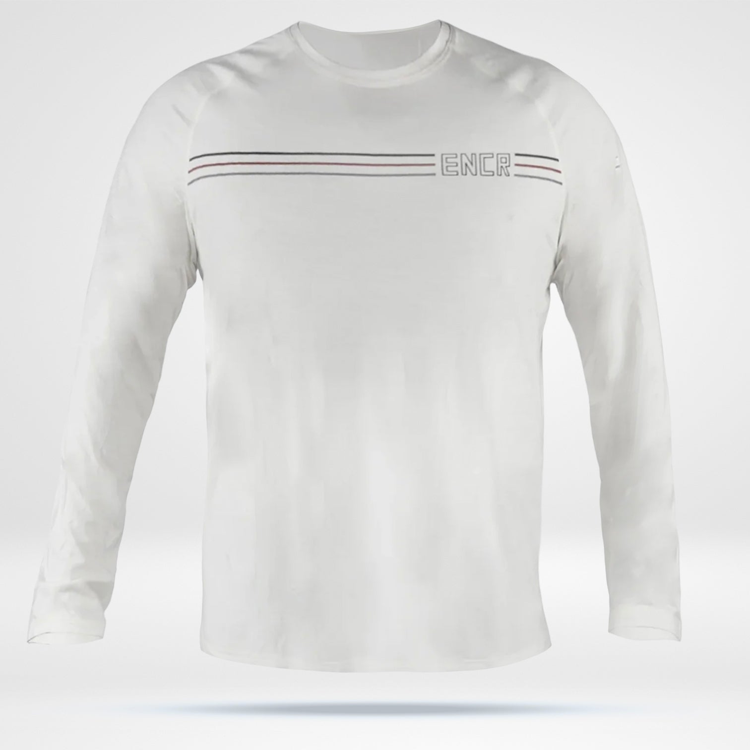 Men's Long Sleeve Bamboo Tee - Cream ENCR Stripes – Encore Custom